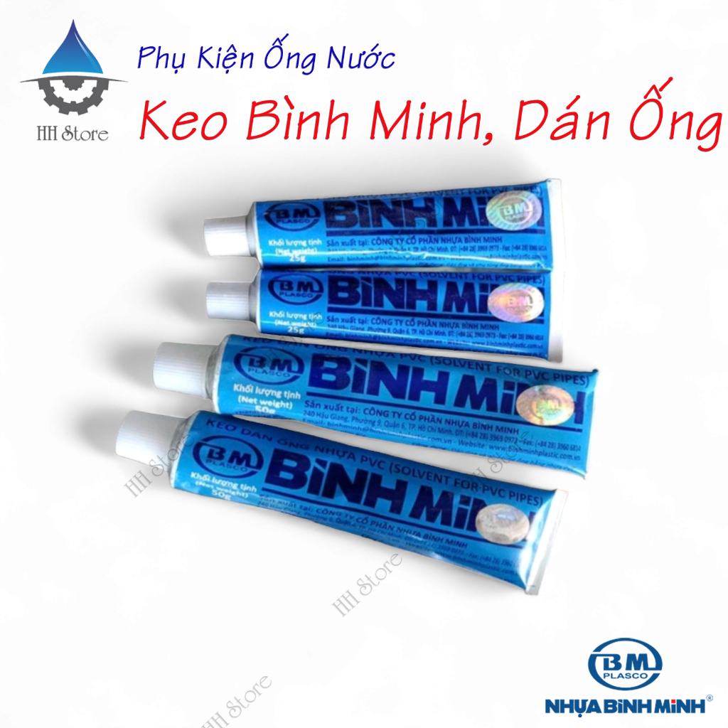 Keo Bình Minh, keo dán ống nước, dán ống nhựa PVC. Tuýp 25g | Shopee ...
