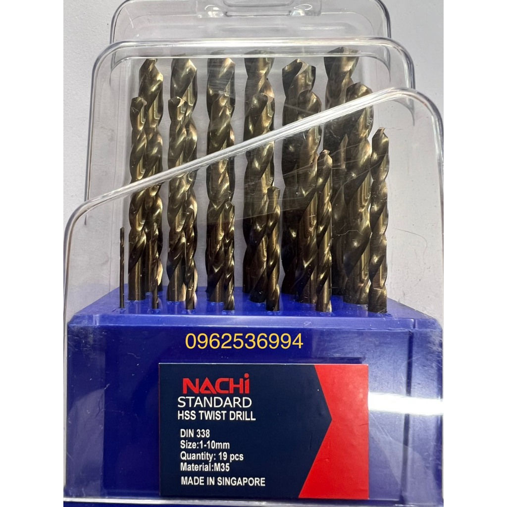 Bộ mũi khoan Nachi 1-10mm,khoan inox | Shopee Việt Nam