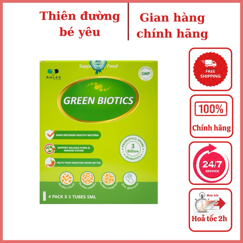 GREEN BIOTICS - Men vi sinh bào tử lợi khuẩn Tiêu hoá khoẻ - Trẻ ăn ...