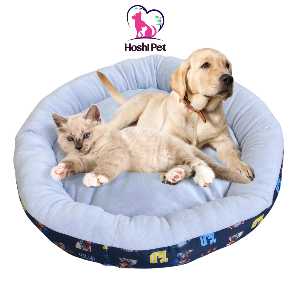 Nệm ngủ tròn cho chó mèo, giường ngủ mềm mại dành cho chó mèo Hoshi Pet ...