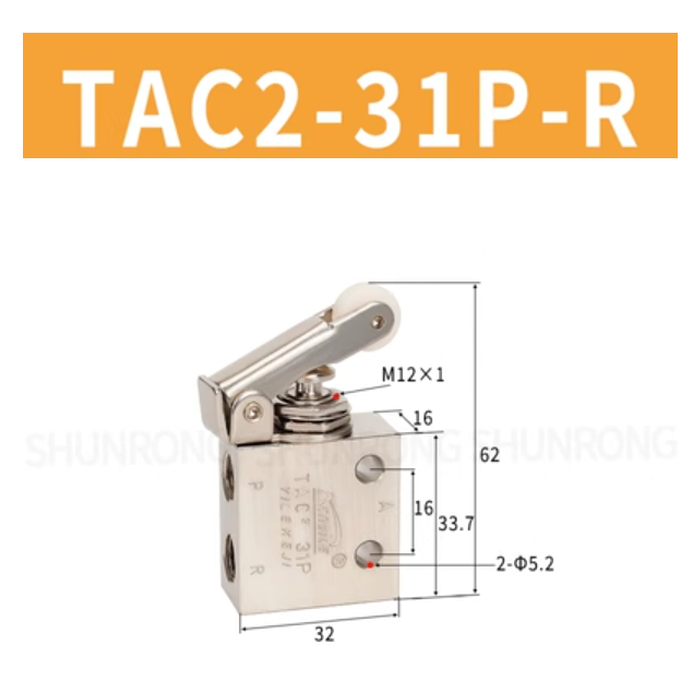 Van khí nén cơ kiểu nút bấm, tay gạt TAC2-3V-/4V/31V/41V/3P/4P/41P chất lượng tốt | Shopee Việt Nam