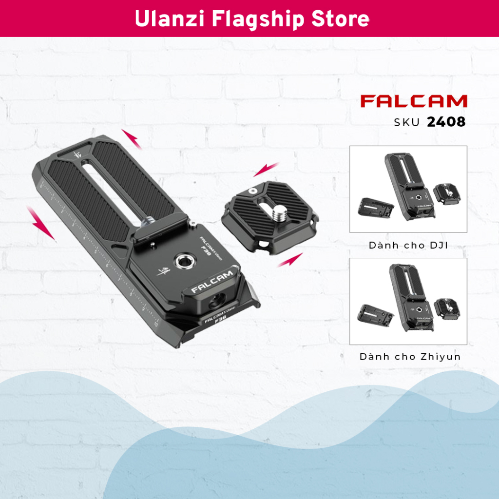 Ulanzi Falcam F38 DJI Stabilizer Quick Release Kit 2408 Bộ đế tháo lắp nhanh cho Gimbal DJI RS2 ...