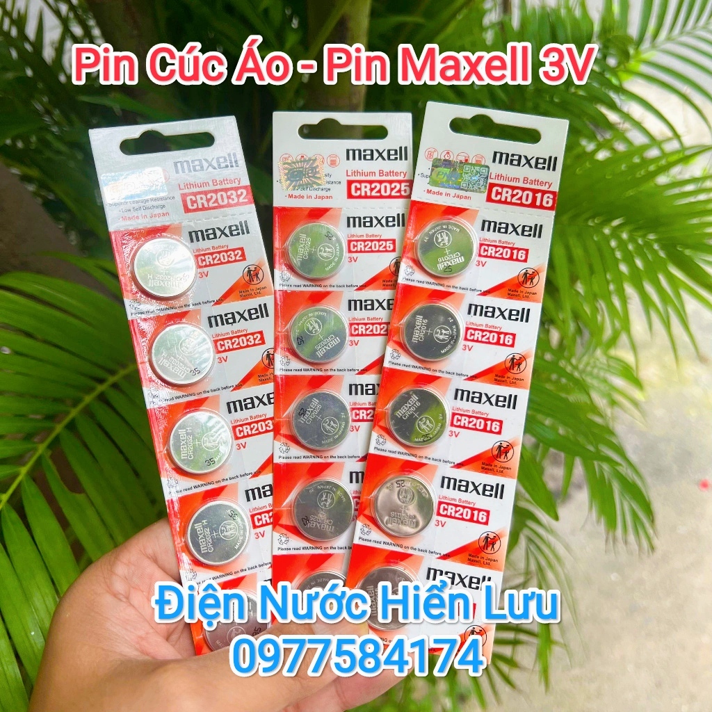 Pin Cúc Áo, Pin Đồng Tiền, Pin Maxell CR2032/ CR2025 Chính Hãng ...