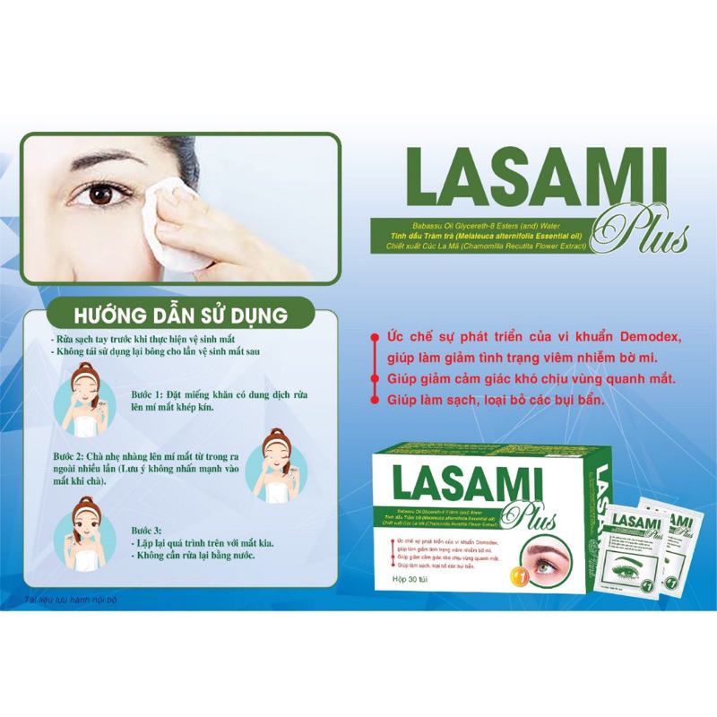 (lẻ 1-5 miếng) Gạc lau mi mắt LASAMI PLUS (lẻ 1-5 miếng) | Shopee Việt Nam