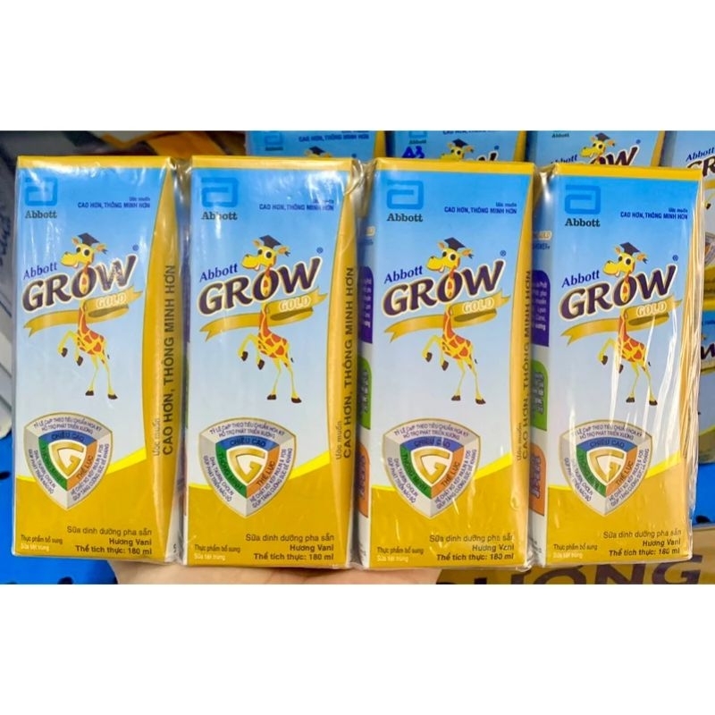 Sữa bột pha sẵn Abbott Grow Hươu cao cổ 180ml ( 1lốc 4hộp) | Shopee Việt Nam