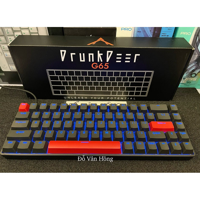 Bàn phím từ HE Drunkdeer G60, G65, A75 switch nam châm từ tính Rapid Triger 60He chính hãng ...