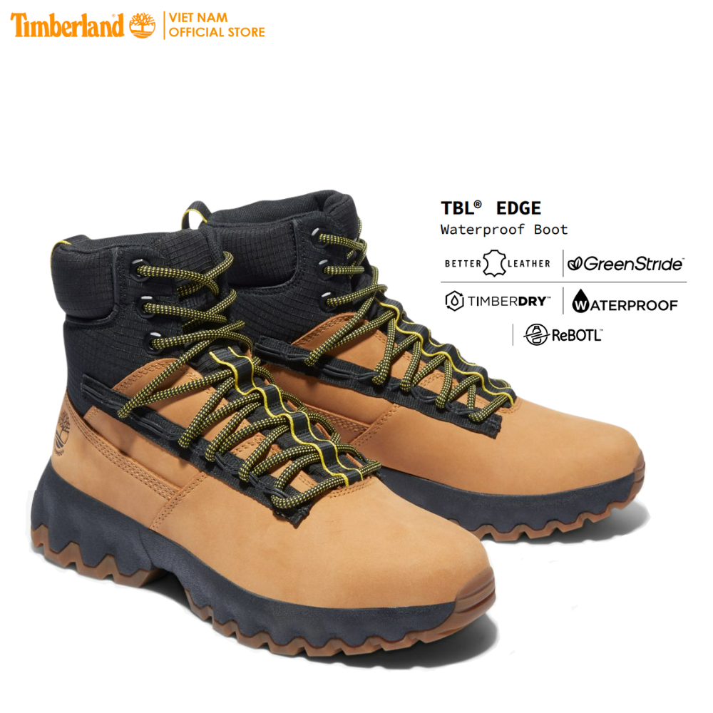 [SALE] Timberland Giày Thể Thao Cổ Cao Nam GS Edge Boot WP Wheat Nubuck ...