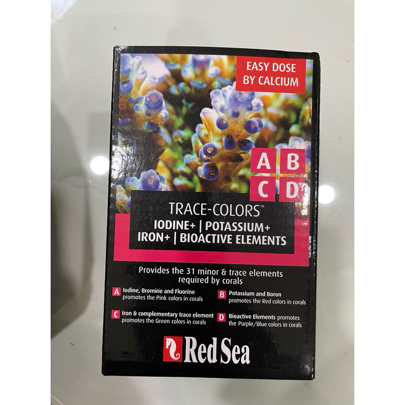 BỘ SẢN PHẨM TRACE COLORS ABCD CHO HỒ CÁ CẢNH BIỂN 4X 100ML| REDSEA ...