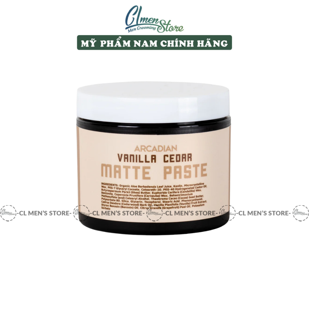 Sáp vuốt tóc Arcadian Matte Paste & Vanilla Cedar - PHIÊN BẢN ĐẶC BIỆT ...