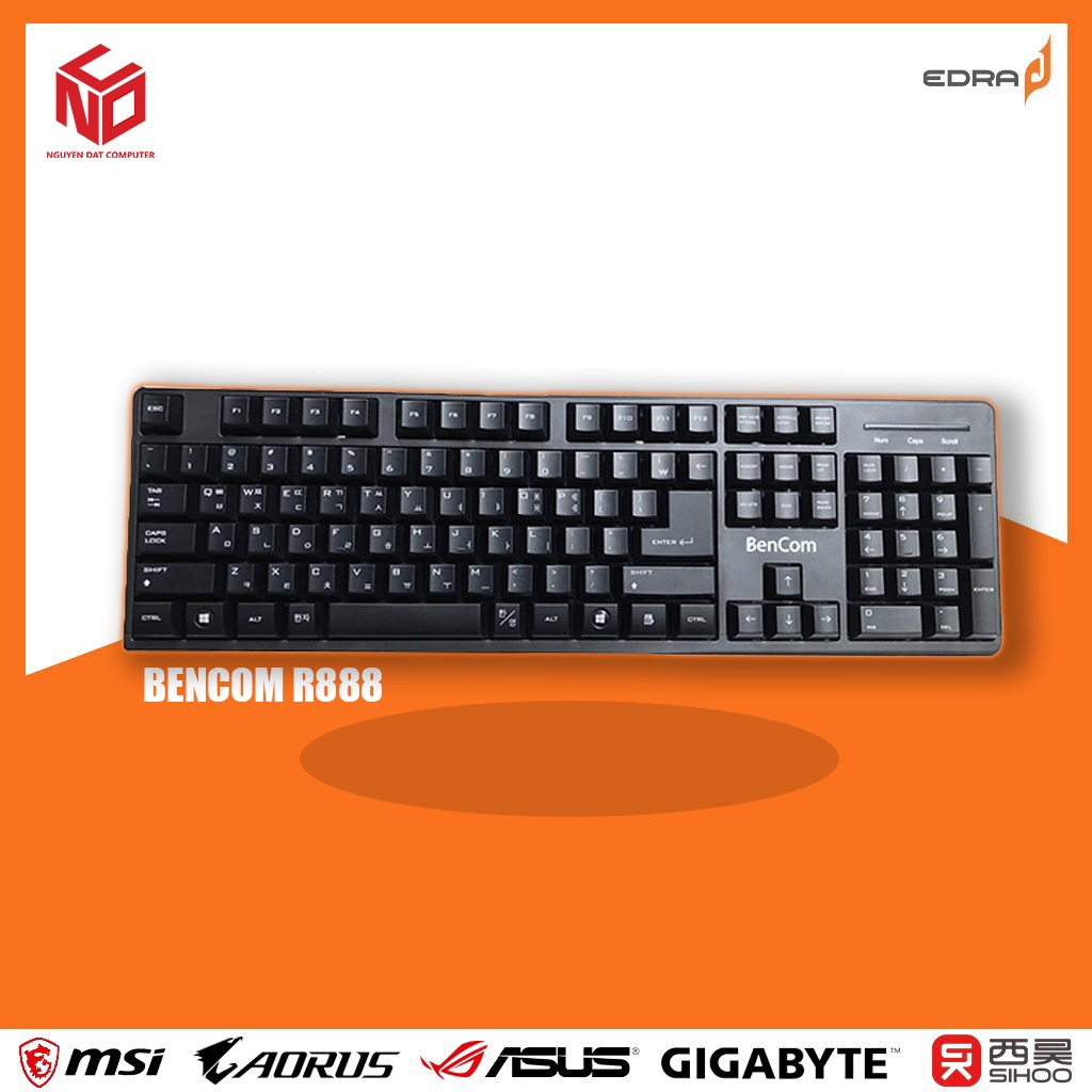 Bàn phím tiếng Hàn Quốc Bencom R888 ( Hàng chính hãng ) | NDC Computer | Shopee Việt Nam