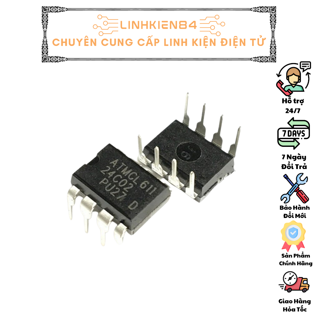 IC EEPROM AT24C02 | Shopee Việt Nam
