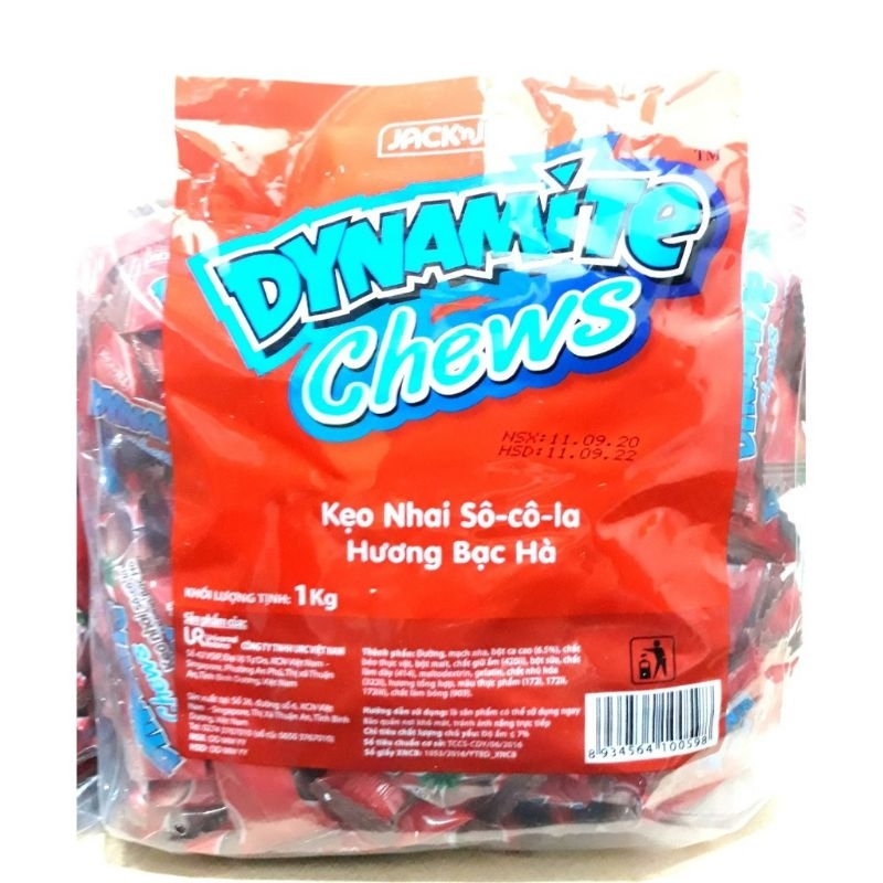 [TÚI 1KG] KẸO DYNAMITE CHEWS HƯƠNG SOCOLA BẠC HÀ | Shopee Việt Nam