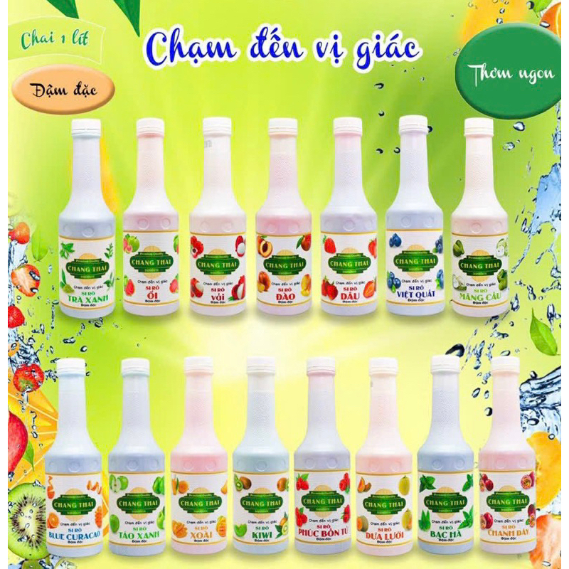 Siro Chang Thai Chai 1 Lít - Syrup Làm Trà Trái Cây Đủ Các Mùi Vị ...