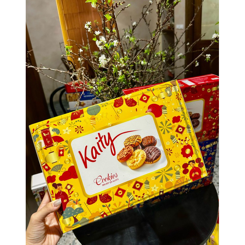 Bánh Kaity 400g gối lưng giỏ quà tết đẹp 2024 | Shopee Việt Nam