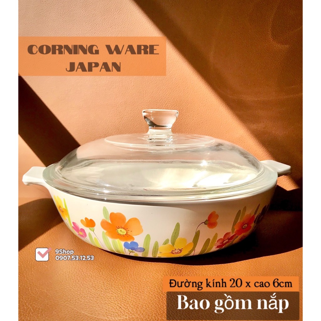 Corning Ware - Japan - Nồi Thuỷ Tinh Color Time 2.25L [Bao Gồm Nắp ...