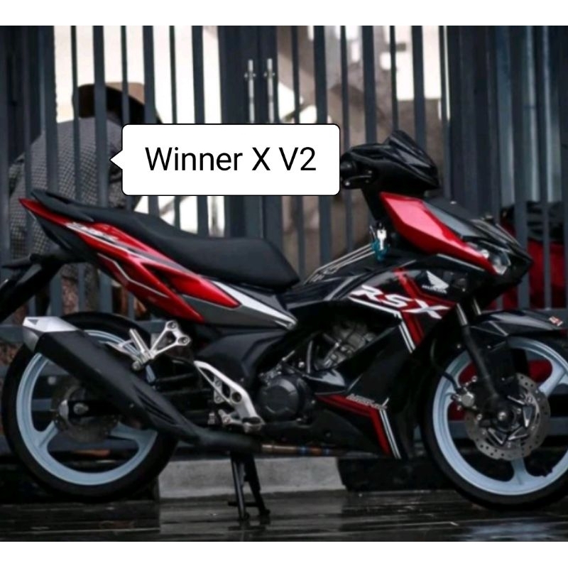 Tem Rời Honda Winner X V2 Rsx Đỏ Đen - Decal Cao Cấp | Shopee Việt Nam