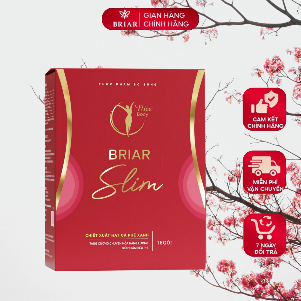 Giảm Cân Briar Slim, Thực Phẩm Bổ Sung Briar Slim Hộp 15 Gói | Shopee ...