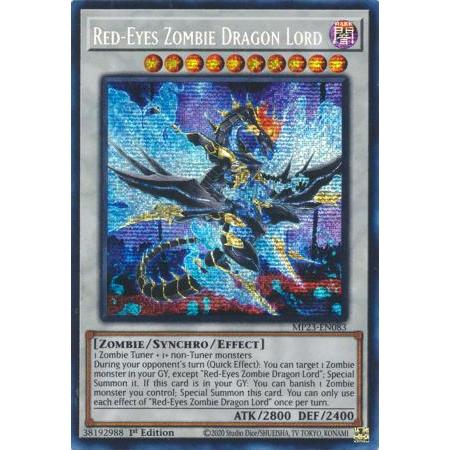 [Thẻ bài Yu-gi-oh] Red-Eyes Zombie Dragon Lord - MP23-EN083 - Prismatic ...