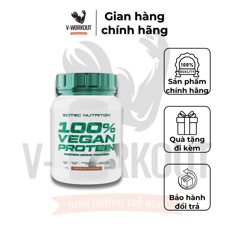 Vegan Protein | Scitec Nutrition 100% Vegan Protein hộp 1000g - 30 ...