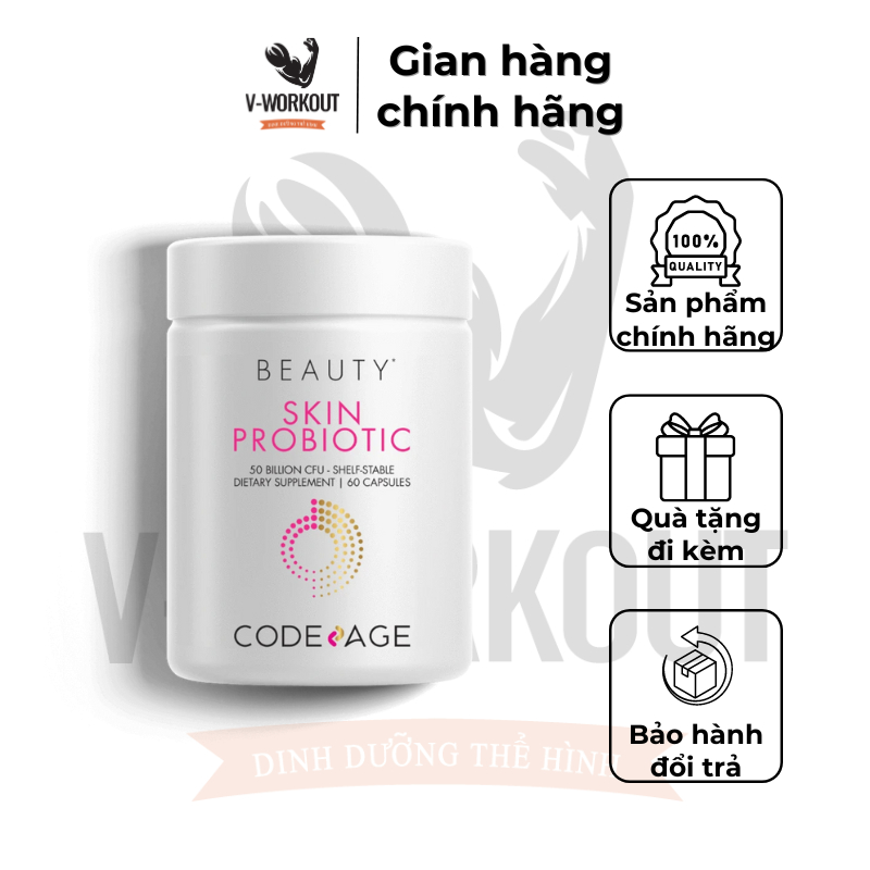 Codeage Viên Uống Lợi Khuẩn SKIN PROBIOTIC Lọ 60 Viên Hàng Chính Hãng ...