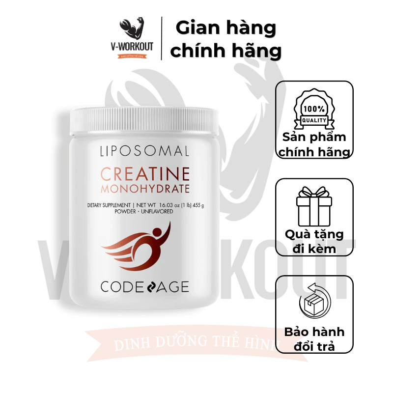 Codeage Bột Creatine LIPOSOMAL CREATINE MONOHYDRATE Hộp 455g Chính Hãng ...
