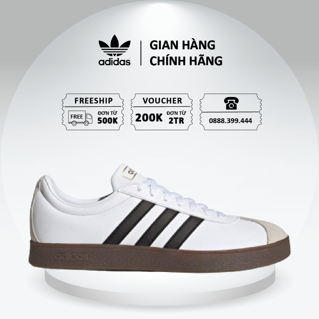 [ CHÍNH HÃNG ] Giày Adidas VL COURT 2.0 'White Black' ID6015 | Shopee ...