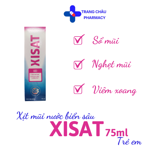 Xịt mũi nước biển sâu XISAT Trẻ em 75ml | Shopee Việt Nam
