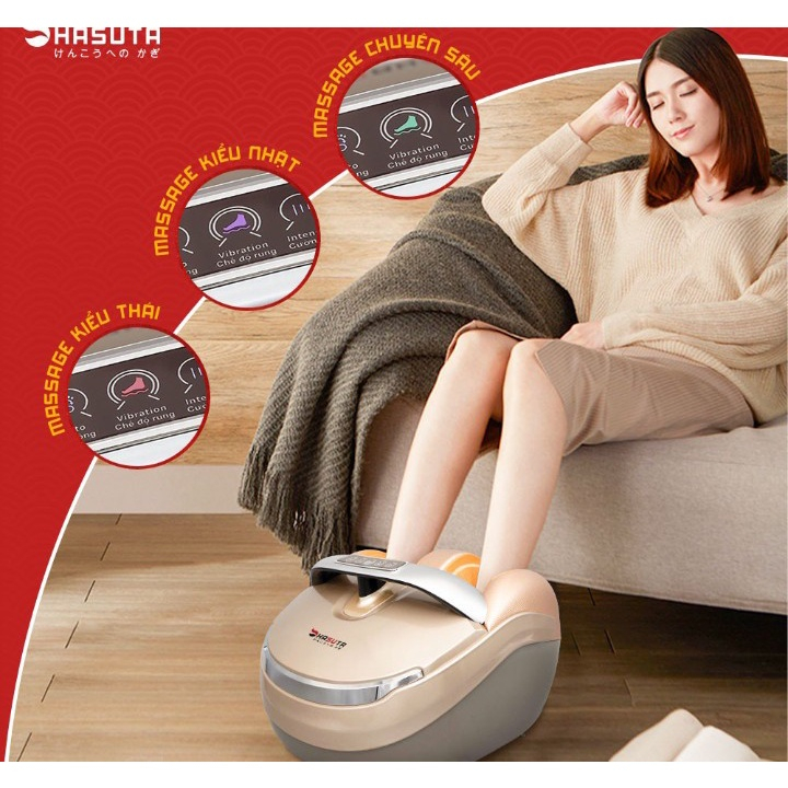 Máy massage chân Hasuta HMF 320, màn hình cảm ứng, 12 túi khí, nhiều ...