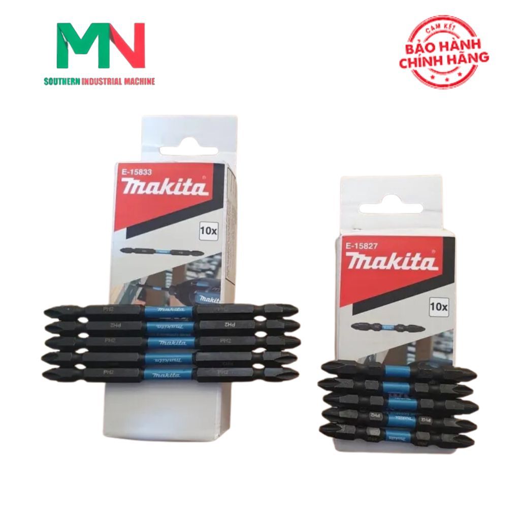 Bộ mũi vít 2 đầu impact black MAKITA E-15833 ph2-110mm, E-15827 ph2 ...