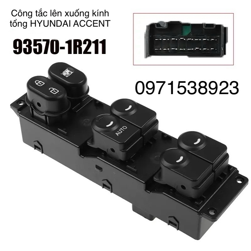 Công tắc lên xuống kính tổng HYUNDAI ACCENT 2009-2017 hàng xịn 93570 ...
