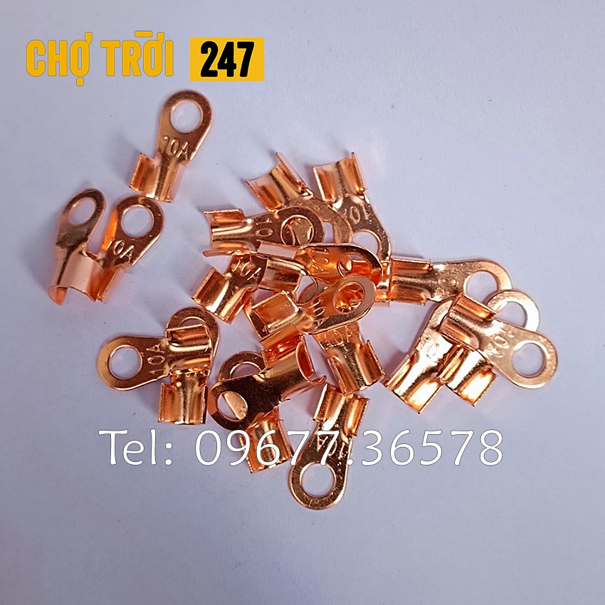 Cos dây điện đồng đỏ OT 5A-10A-20A-25A-30A-50A-60A-80A-100A, cốt bấm ...
