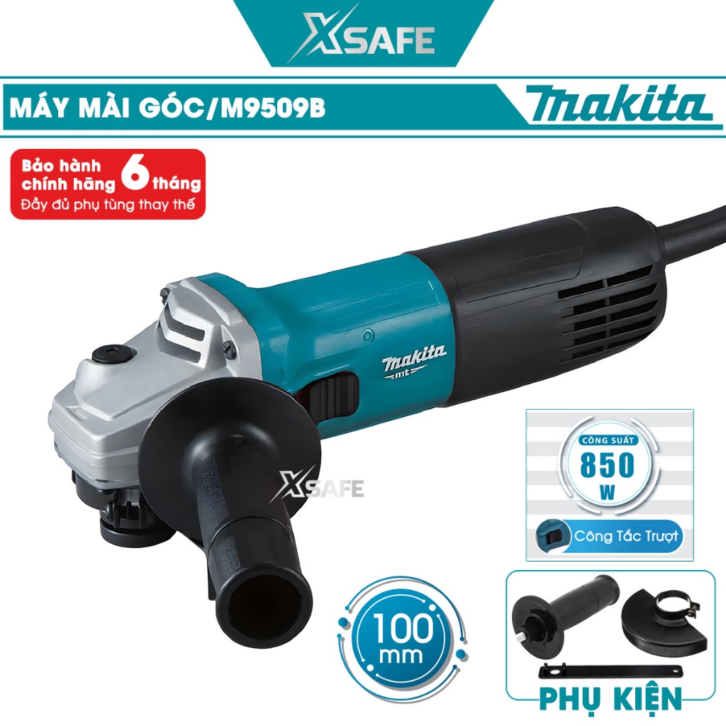 Máy mài góc MAKITA M9509B Máy mài cầm tay 850W công tắc trượt, tốc độ ...