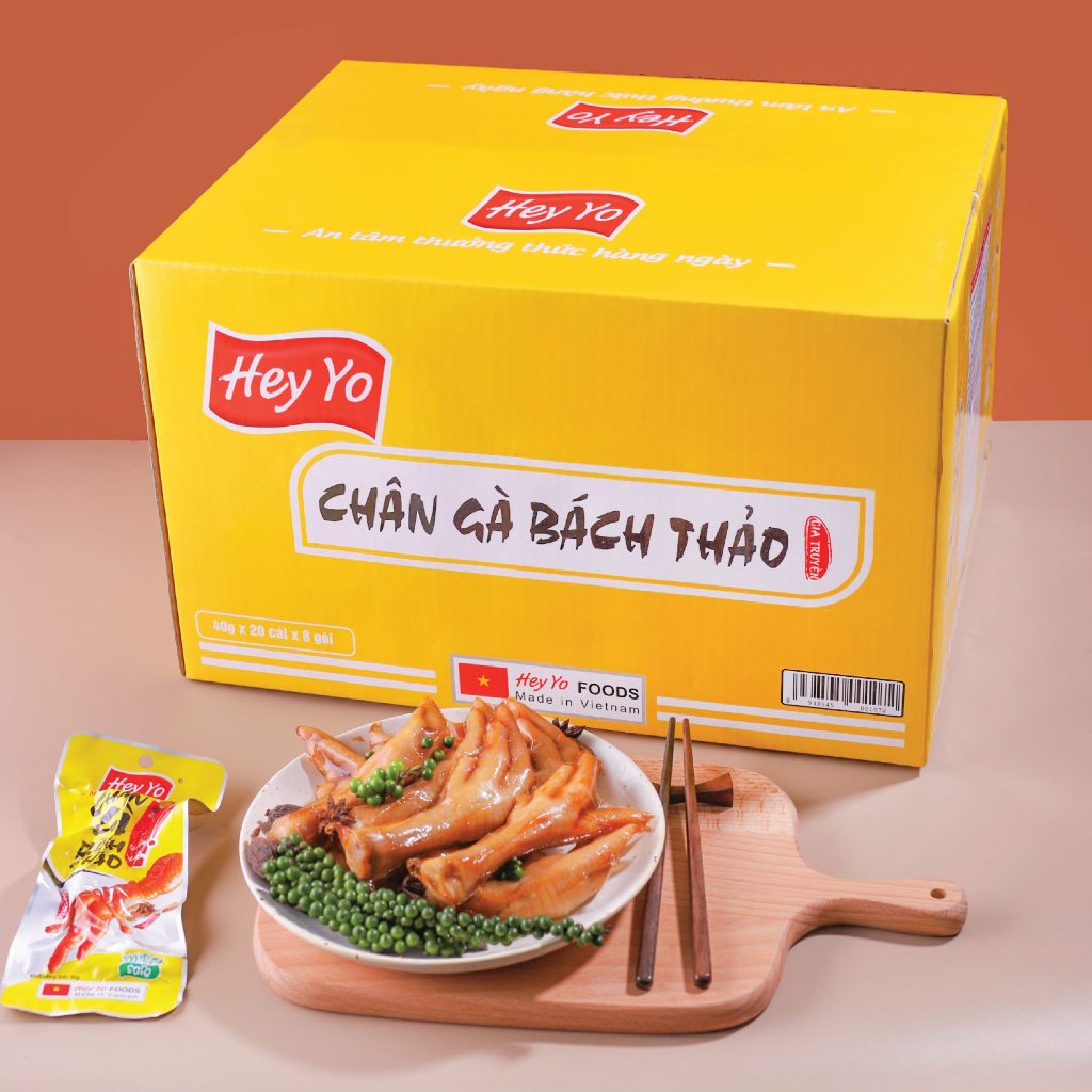 Combo 10 chân gà cay vị bách thảo Hey yo Việt Nam 40g đồ ăn vặt cay dai ...