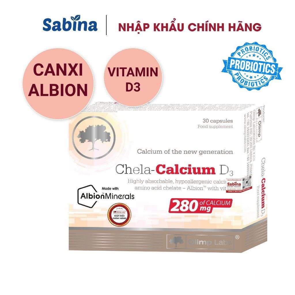 Canxi Chela Calcium D3 ( Olimp labs) Canxi cho bà bầu | Shopee Việt Nam
