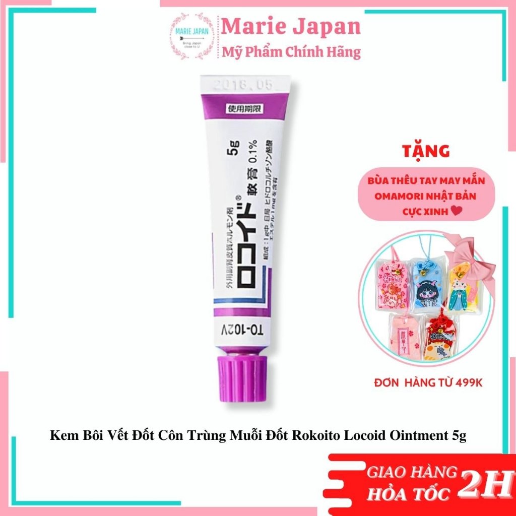 Kem bôi vết đốt côn trùng, muỗi đốt Rokoito Locoid Ointment 5g | Shopee ...