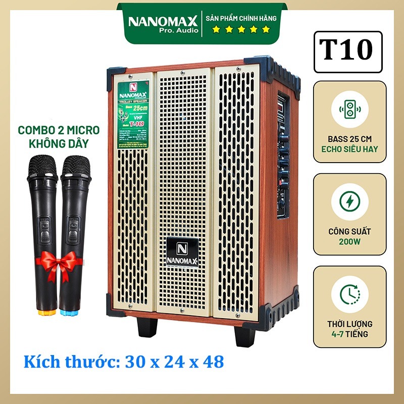 LOA KARAOKE NANOMAX T10 | Shopee Việt Nam