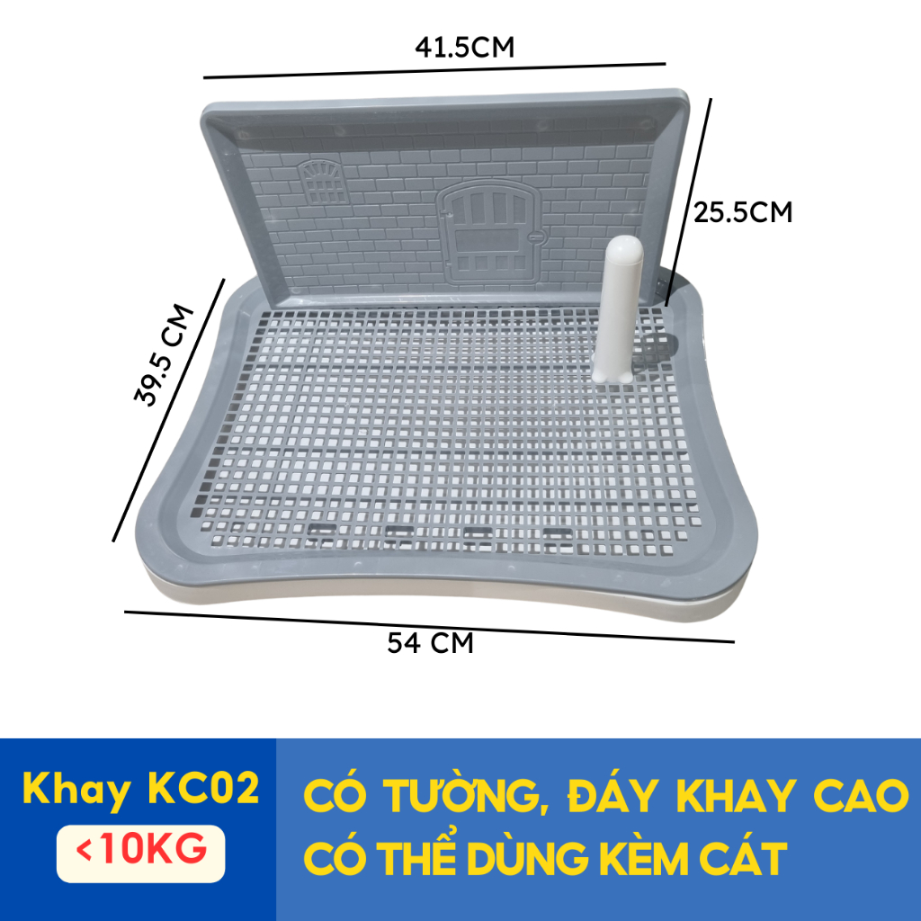 Khay vệ sinh cho chó nhỏ thành thấp Hoshi Pet KC06 - Khay đái cho chó | Shopee Việt Nam