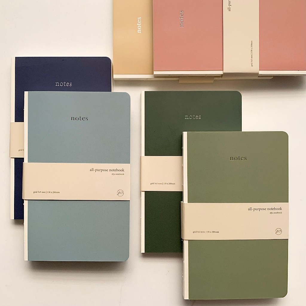 Sổ Tay Notes Tối Giản ruột Caro Kẻ Ngang 100GSM - Sổ Ghi Chép Làm ...