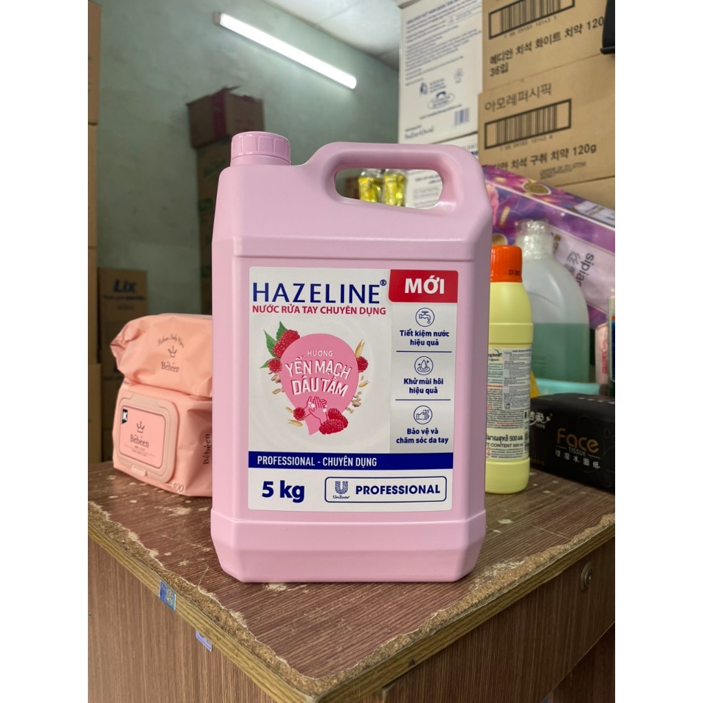 [ HAZELINE ] Nước rửa tay Hazeline 5kg, hương yến mạch dâu tằm siêu ...