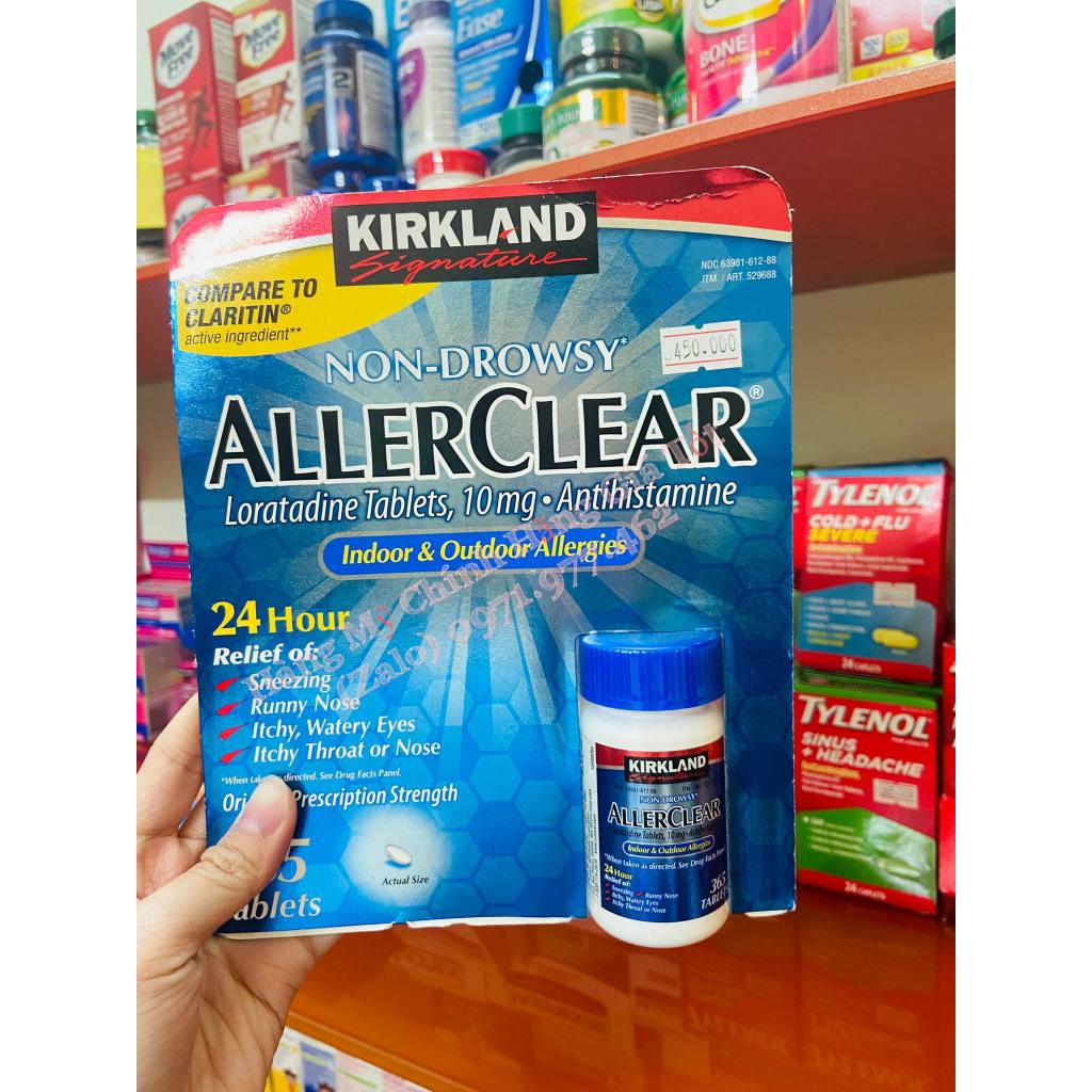 [Hàng Mỹ Chính Hãng,Đủ bill] Viên uống dị ứng AllerClear , 365 Viên ...