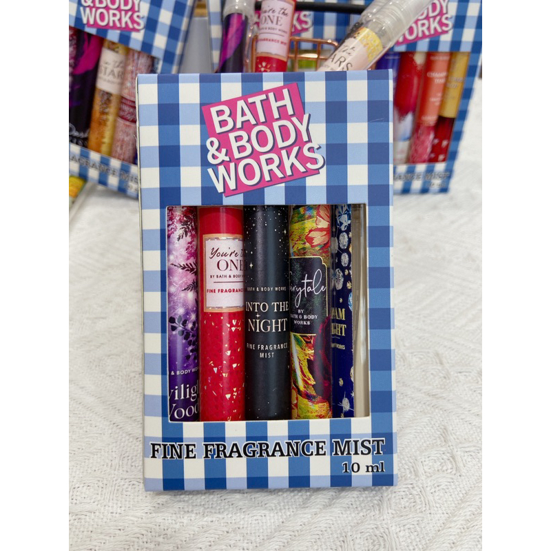 Set 5 chai body mist Bath and Body Works chiết 10ml Kèm hộp xinh - chọn ...
