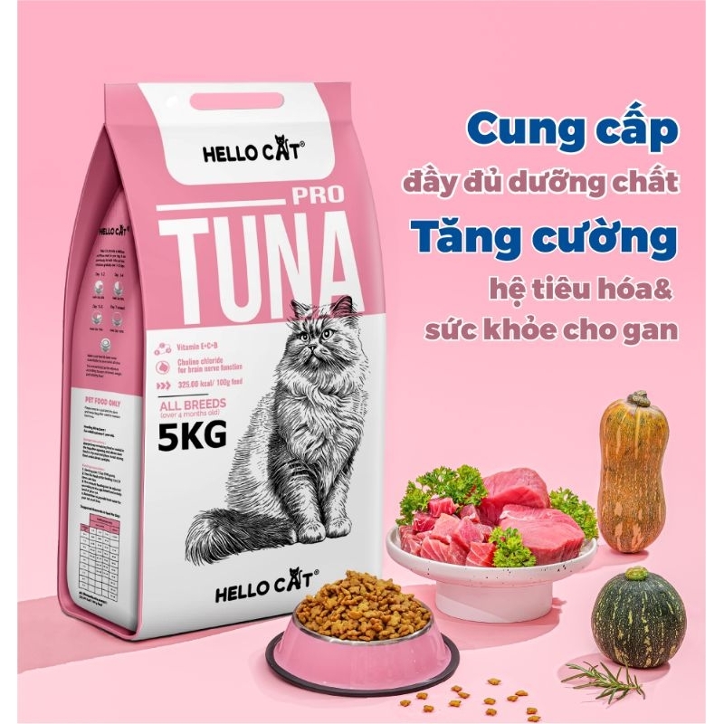 [Hỏa Tốc] Thức ăn Thái Lan cao cấp cho mèo Hello Cat Tuna 5kg | Shopee ...
