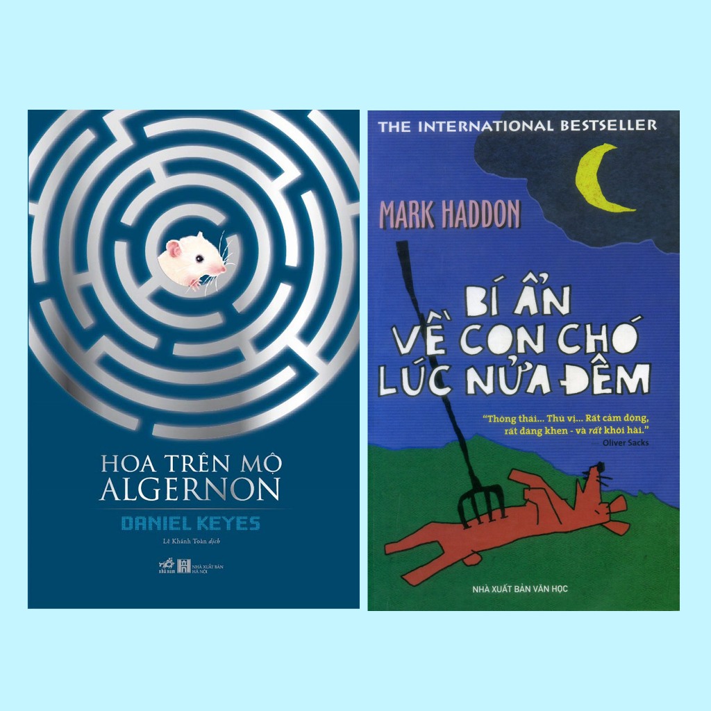 Sách - COMBO Hoa trên mộ Algernon - Bí ẩn về con chó lúc nửa đêm ...