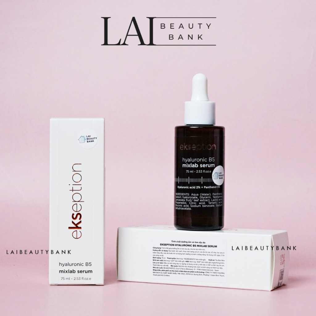 Serum B5 Ekseption Hyaluronic B5 Mixlab Serum cấp ẩm phục hồi 75ml HÀNG ...