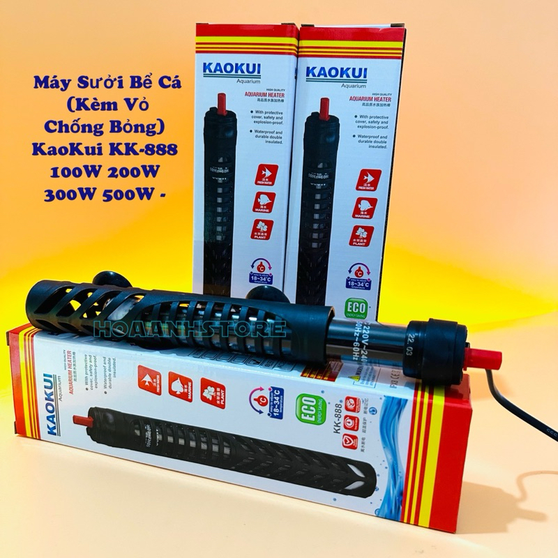 Máy Sưởi Bể Cá (Kèm Vỏ Chống Bỏng) KaoKui KK-888 100W 200W 300W 500W - Sưởi Bể Cá | Shopee Việt Nam