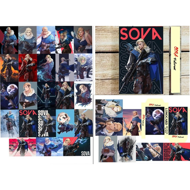 Lomo card sova game valorant 30 ảnh khác nhau kèm hộp | Shopee Việt Nam