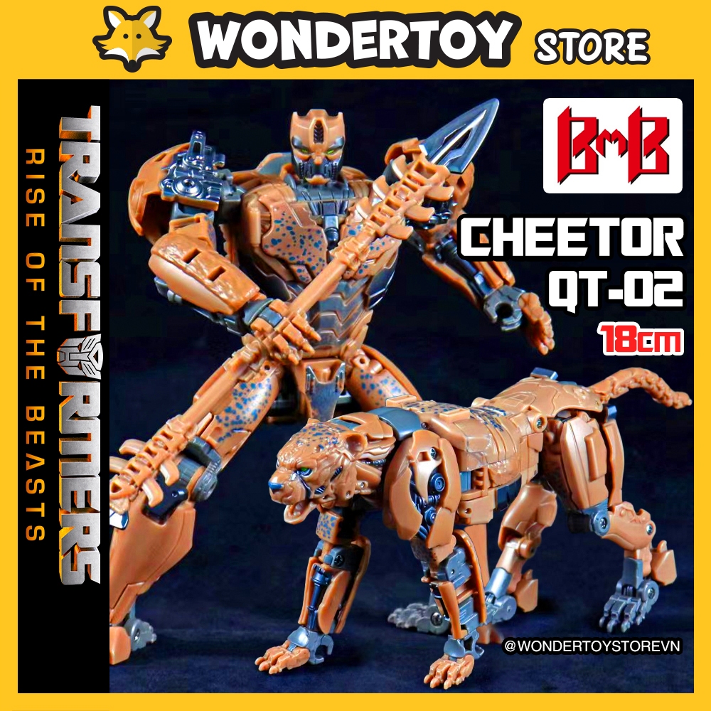 Mô Hình Hãng BMB Transformers Rise of The Beasts Cheetor QT-02 (SS108) ROTB Robot Biến Hình Báo ...