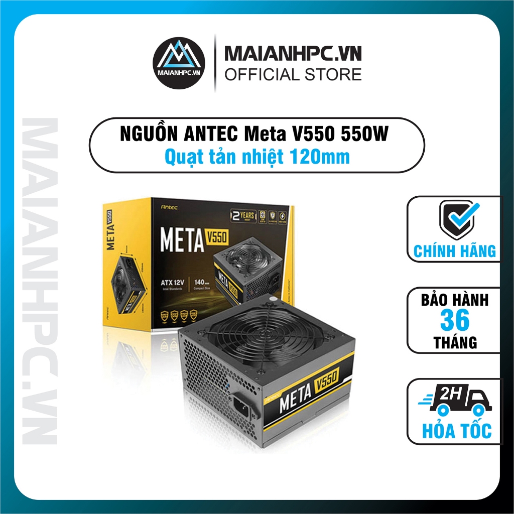 Nguồn máy tính Antec Meta V550 – 550W hàng chính hãng bảo hành 3năm ...