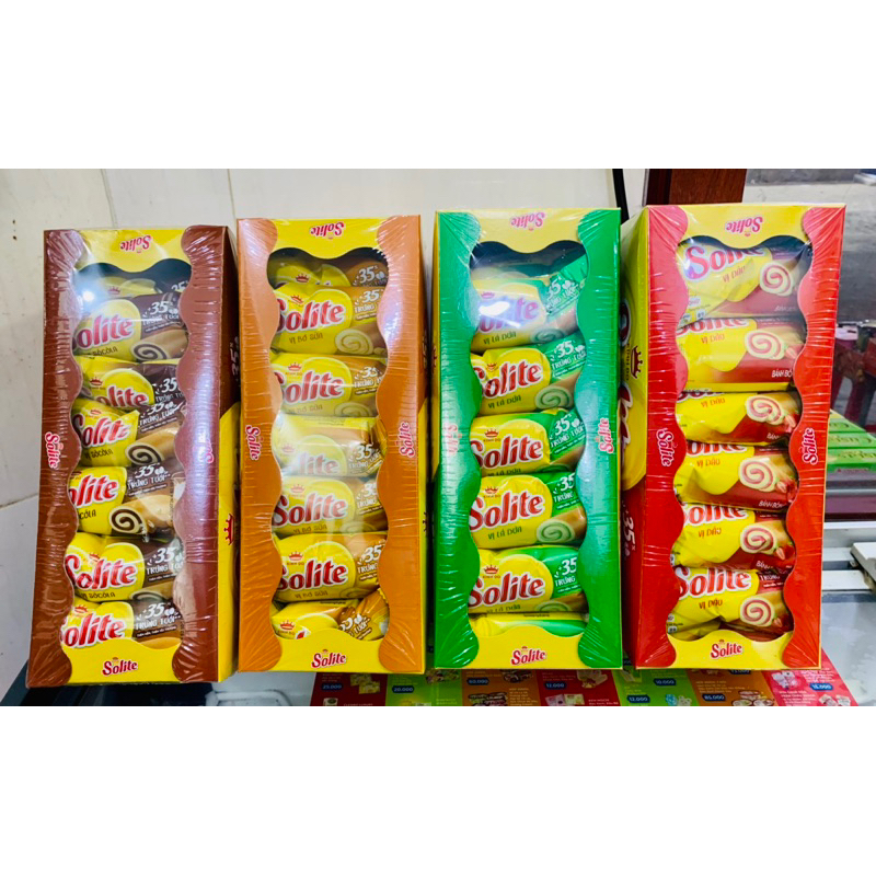 Bánh Solite cuộn kem hộp 360g (20gói x 18g) | Shopee Việt Nam