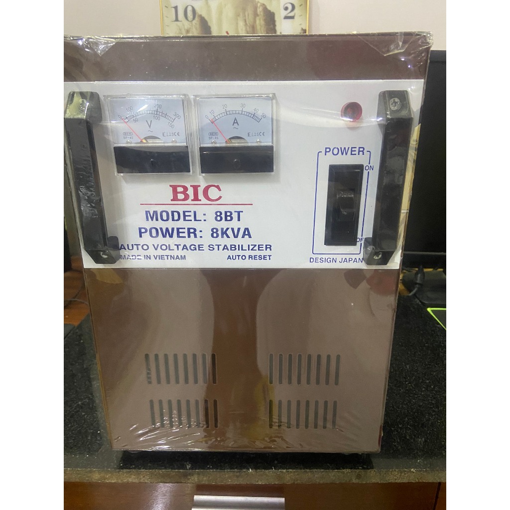Ổn áp 8KVA BIC Điện vào (Input): 90V ~ 250V -Điện ra (output): 220V – 1V- DÂYĐỒNG-Bảo hành 36 ...